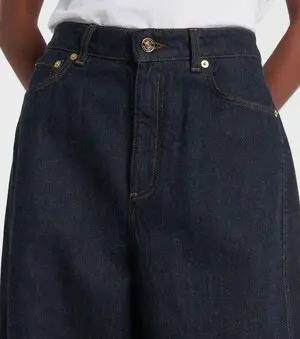 Givenchy Cocoon High-rise Wide-leg Jeans - Blue