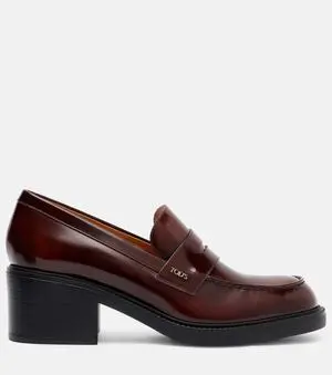 TOD'S Leather Loafer Pumps