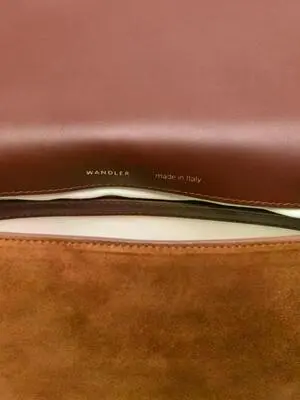 WANDLER Kate Half-moon Satchel Bag - Brown