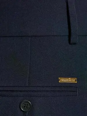 Dsquared2 Tailored Trousers With Gold-tone Logo Detail