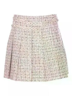 SELF-PORTRAIT Crystal-embellished Tweed Mini Skirt