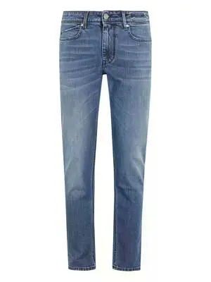 RE-HASH Faded Straight-leg Jeans - Blue