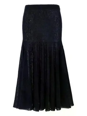 Magda Butrym Elasticated Flared Midi Skirt