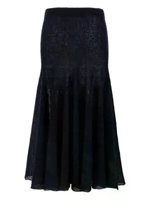 Magda Butrym Elasticated Flared Midi Skirt