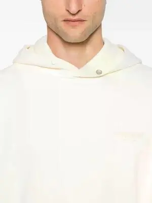 REPRESENT Cotton Hoodie With Kangaroo Pocket - Neutrals