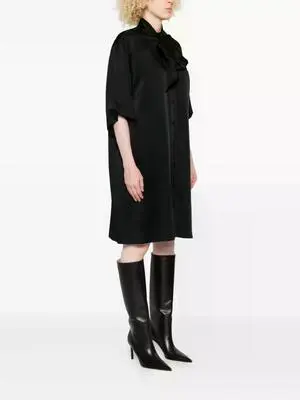 Stella McCartney Tie-neck Pocket Mini Dress