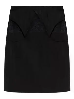 Vetements Lace-insert Slip Mini Dress