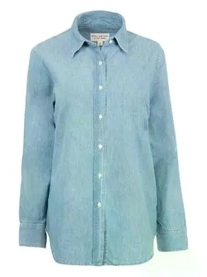 NILI LOTAN Monti Denim Long-sleeve Shirt - Blue