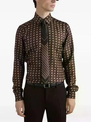 Dolce & Gabbana Martini Logo-print Shirt - Brown