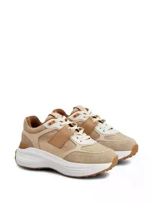 TOD'S Panelled Lace-up Sneakers - Neutrals