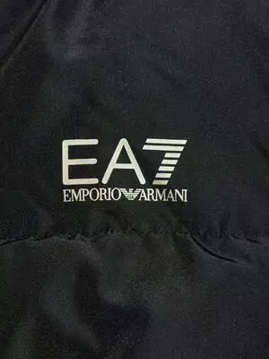 EA7 Quilted Hooded Puffer Jacket