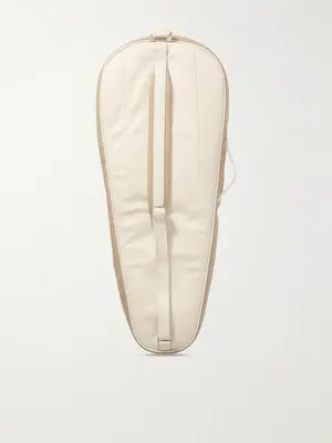 Brunello Cucinelli Leather And Mesh Tennis Racket Bag
