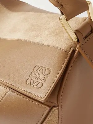 Loewe Puzzle Small Leather And Suede Shoulder Bag