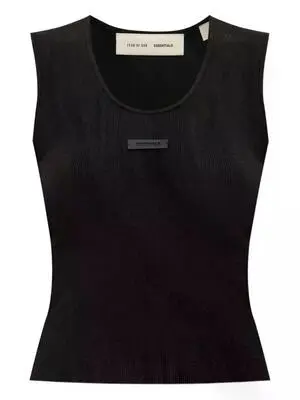 Fear Of God Ribbed Sleeveless Top - Black