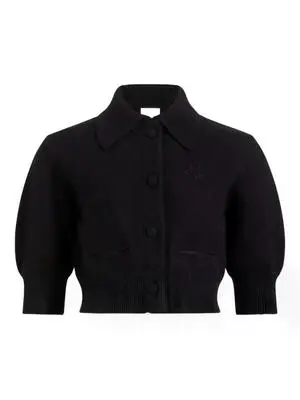 PATOU Buttoned Wool Cardigan - Black