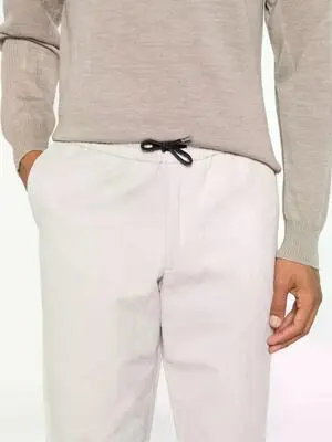 Sease Heather Cotton-linen Blend Trousers - Grey