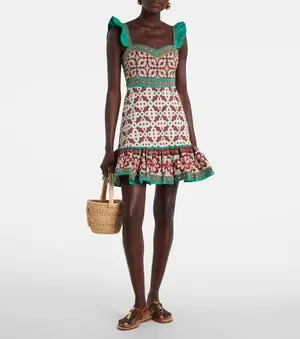 La DoubleJ Mini Gingerbread Printed Minidress