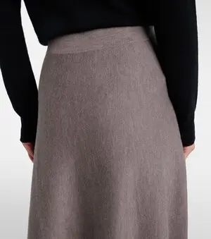Jardin Des Orangers Virgin Wool Midi Skirt