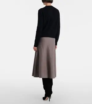 Jardin Des Orangers Virgin Wool Midi Skirt