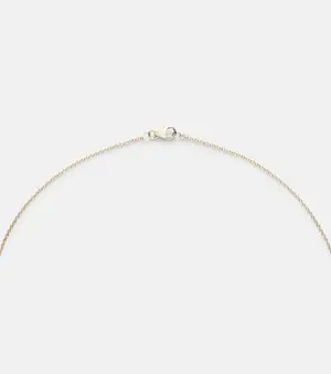 PERSEE 9kt Yellow Locket Necklace With Diamonds