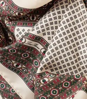 Loro Piana Printed Silk Scarf