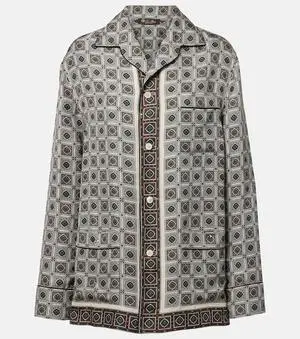 Loro Piana Printed Silk Twill Shirt - Multicoloured