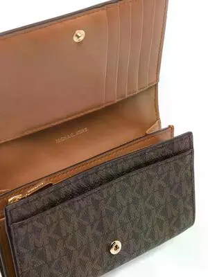 Michael Kors Logo Lettering Long Wallet - Brown
