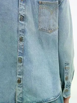 Fiorucci Open-back Denim Shirt