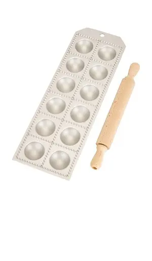 VERVE CULTURE Ravioli Mold - Metallic Silver
