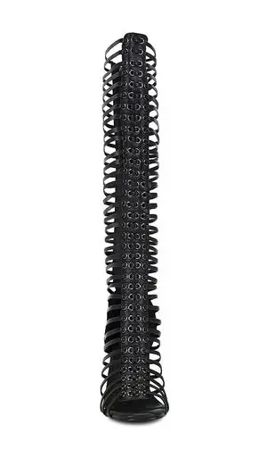 NIIHAI Lock Up Stiletto Heel Boots