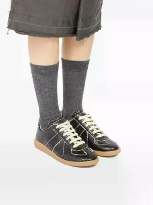 MAISON MARGIELA Replica Raw-edge Sneakers - Black