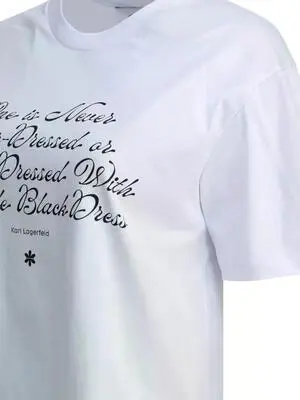 SEMPER Quote Print Crew Neck T-shirt