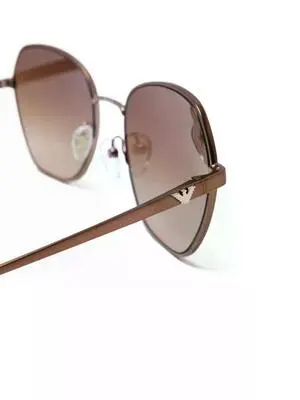 Emporio Armani Geometric Frame Sunglasses