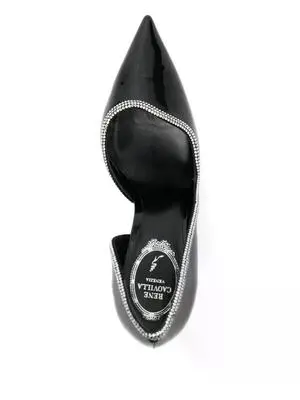 Rene Caovilla 100mm Onda Pumps With Crystal Embellishment