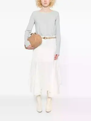 Ermanno Scervino Long-sleeve Boat Neck Sweatshirt - Blue