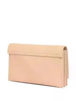 Valentino Garavani Vlogo Signature Grainy Calfskin Wallet With Chain - Neutrals