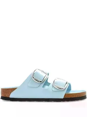BIRKENSTOCK Arizona Big Buckle Patent Leather Sandals - Blue
