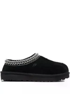 UGG Tasman Ii Embroidered Flat Mules - Black