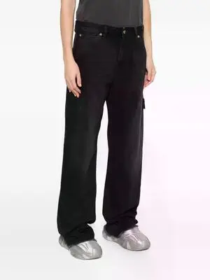 DARKPARK Cotton Frayed Pocket Jeans