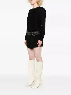 Christopher Esber Leather Belted Mini Dress