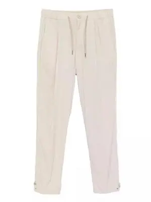 Herno Drawstring Pleated Trousers - Neutrals