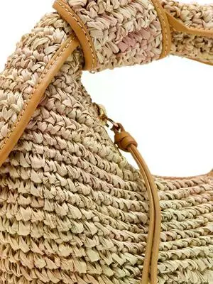 Poolside Knotted Raffia Tote Bag - Neutrals