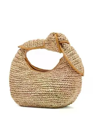 Poolside Knotted Raffia Tote Bag