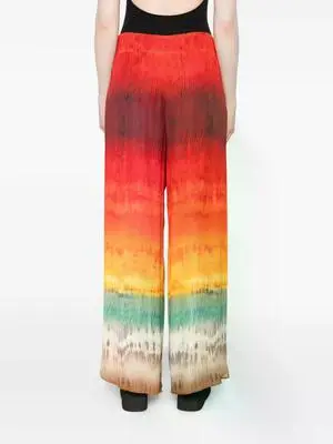 Alice + Olivia Larissa Wide Leg Tie-dye Trousers