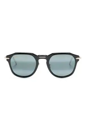 Maui Jim Alika Geometric Frame Sunglasses - Black