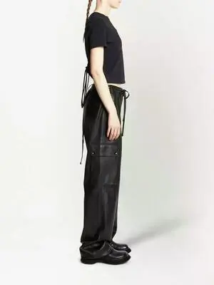 Proenza Schouler White Label Cut-out Detailed T-shirt - Black