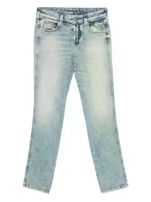 DIESEL® Faded Wash Cotton Jeans
