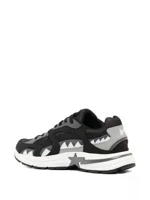 A BATHING APE Star Embellished Trainers - Black