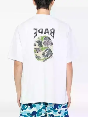 A BATHING APE Graphic-printed T-shirt - White