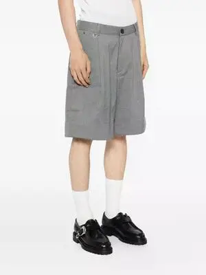 A BATHING APE Embroidered Logo Shorts - Grey